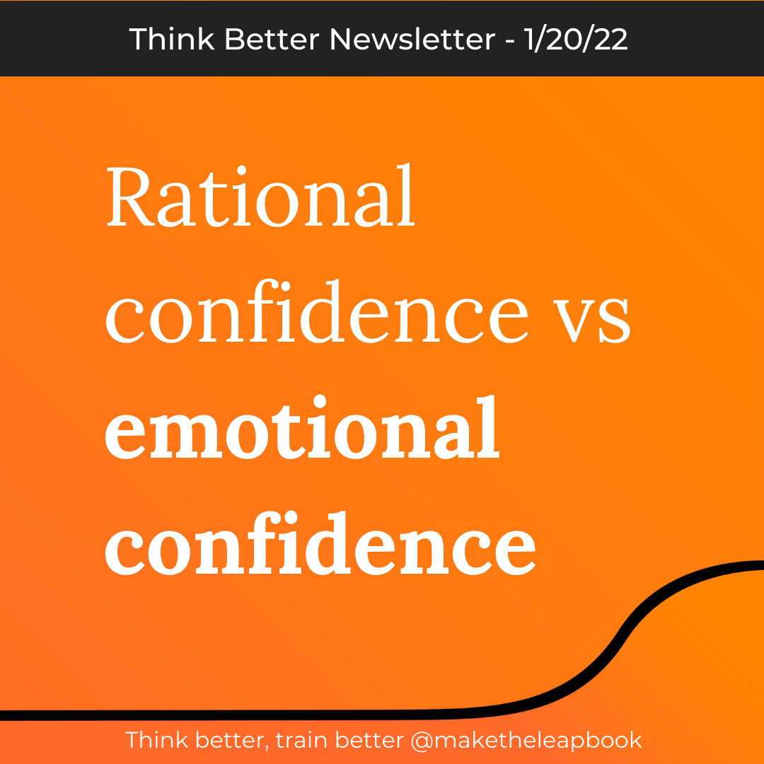 1/20/22: Rational confidence versus emotional confidence – Make the ...