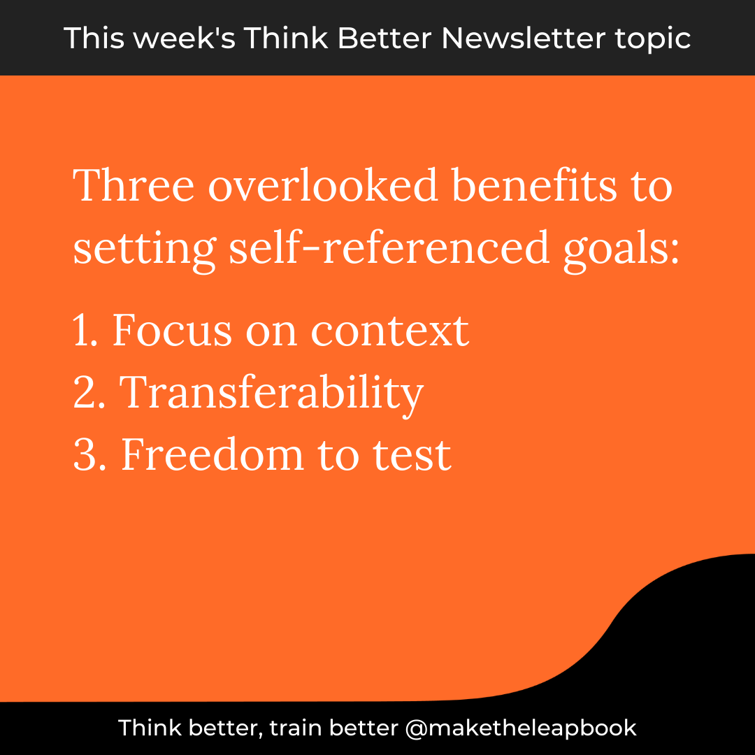 2-11-21 - The benefits of self-referenced goal-setting – Make the Leap Book